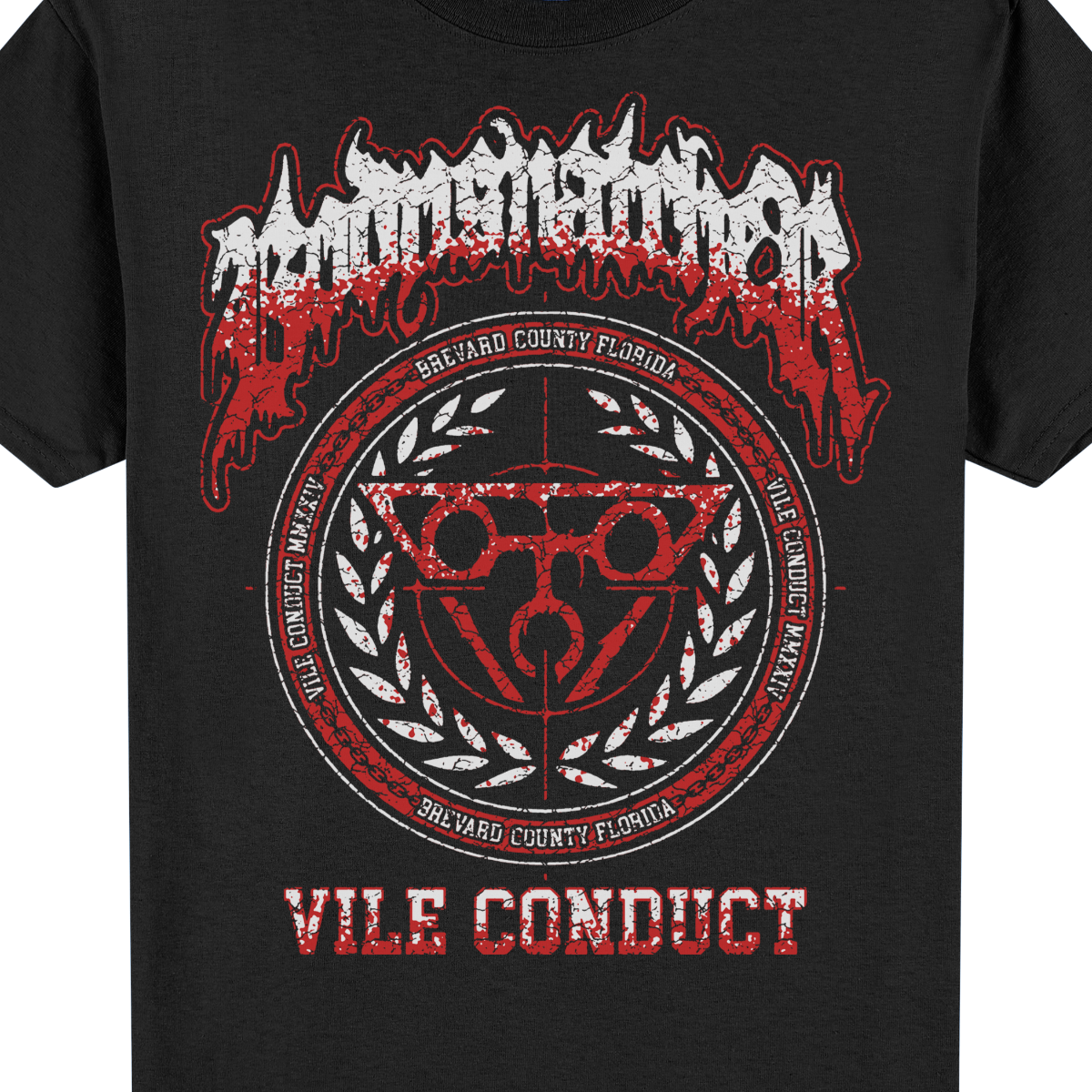 VILE CONDUCT // Tee (Black) – Merch Warfare